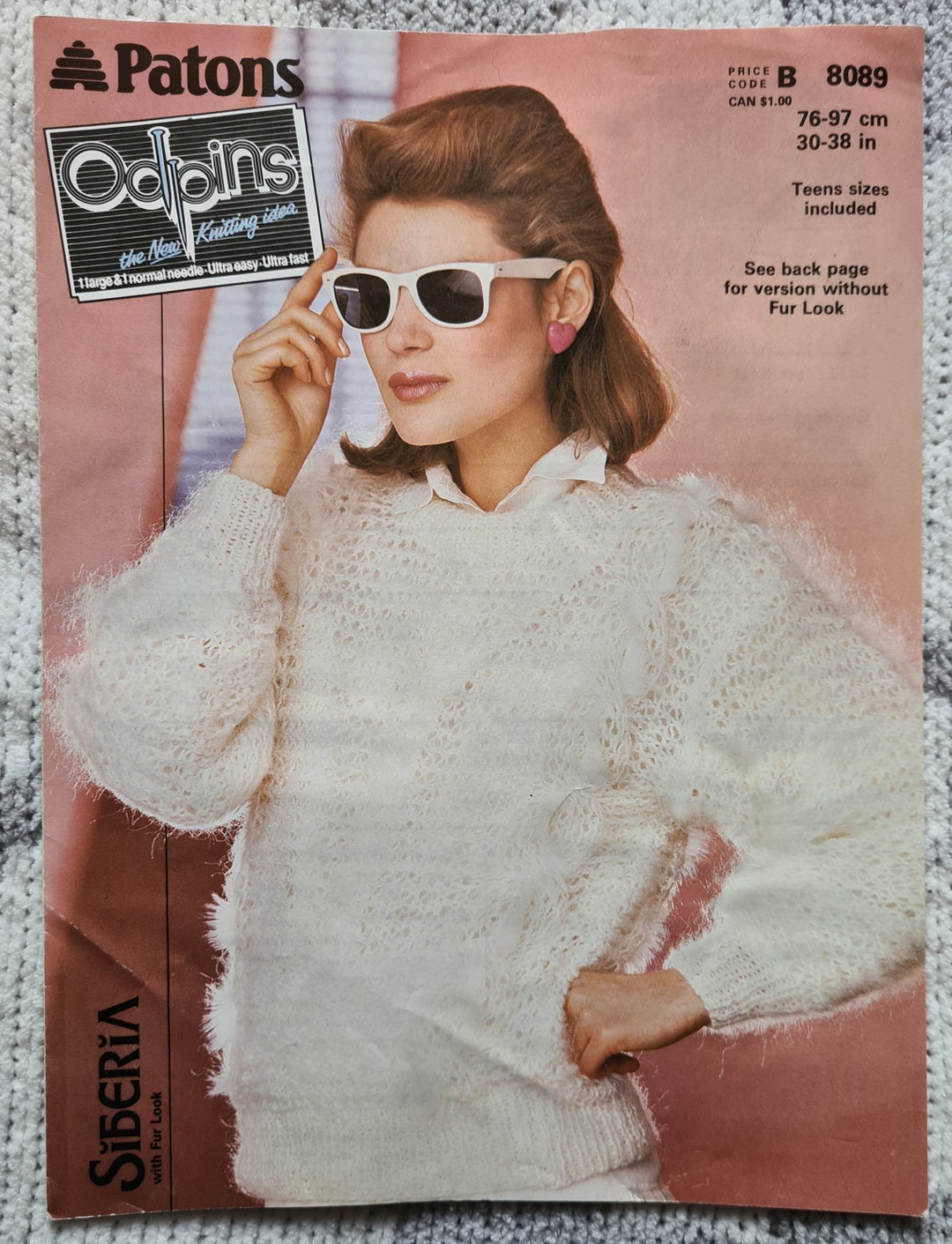 Vintage Patons Oddpins Knitting Pattern 8089 - Etsy