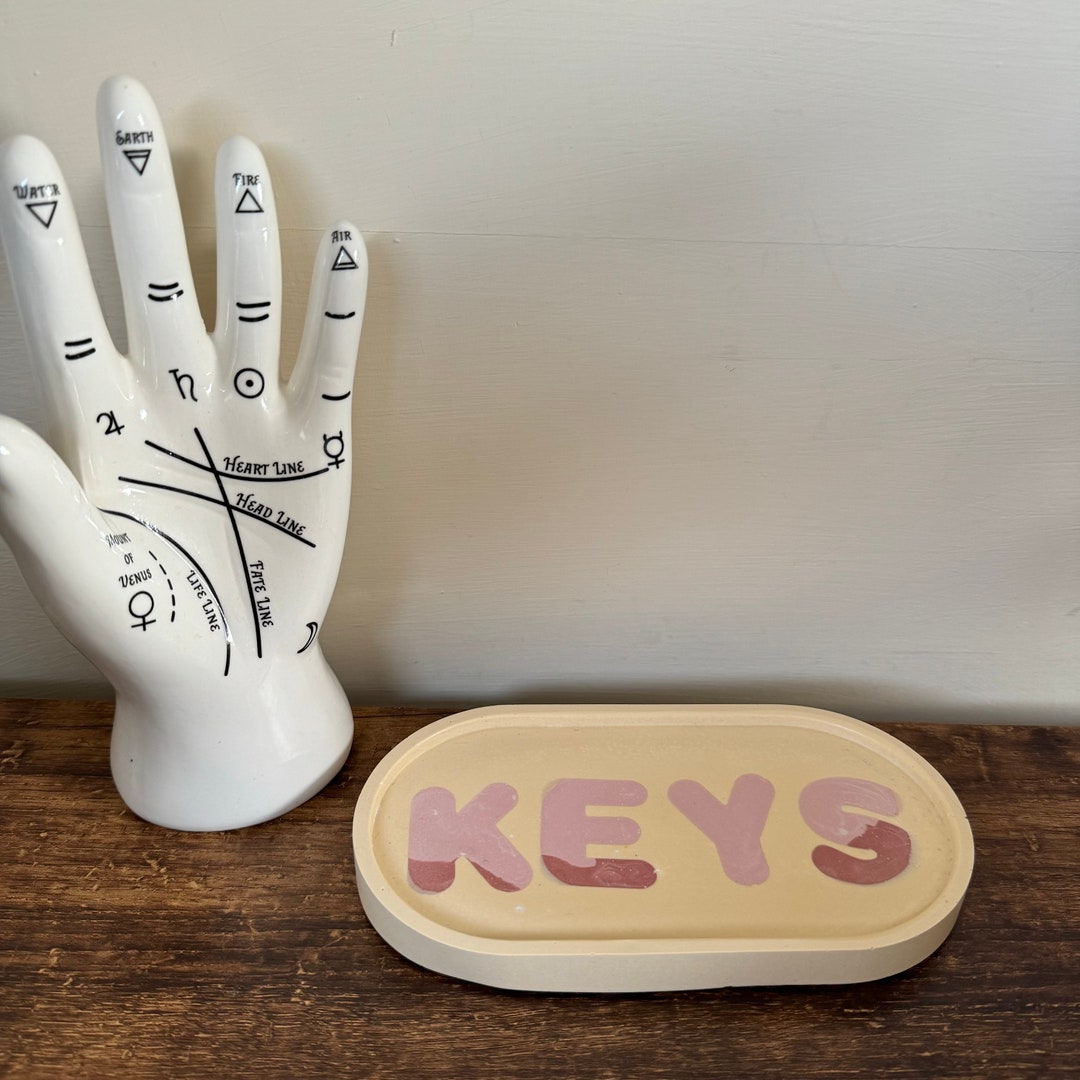 Handmade Jesmonite Key Dish: Boho Entryway Organizer - Etsy UK