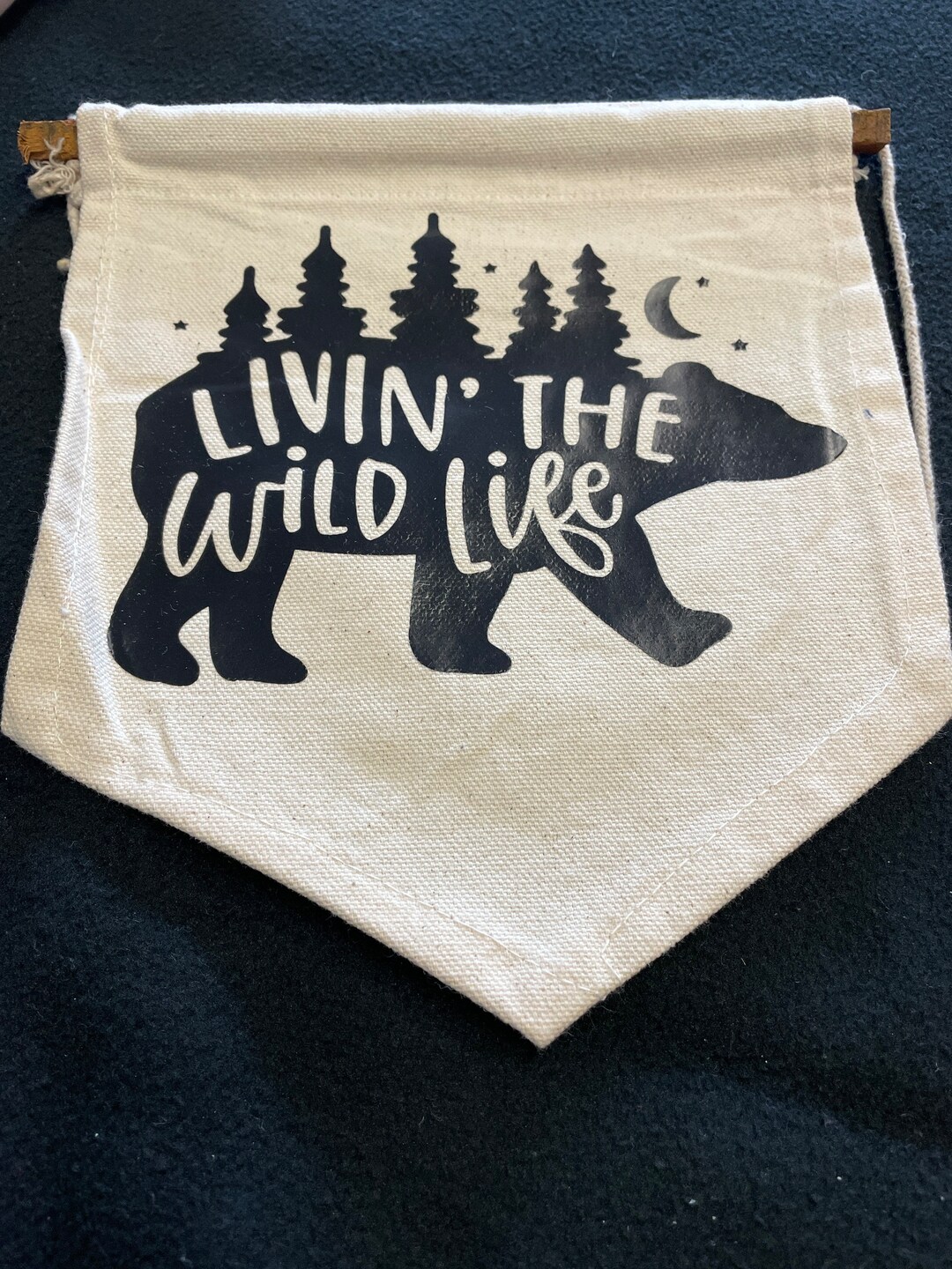 Living the Wildlife Banner, Living the Wild Life Flag, Nursery Décor ...