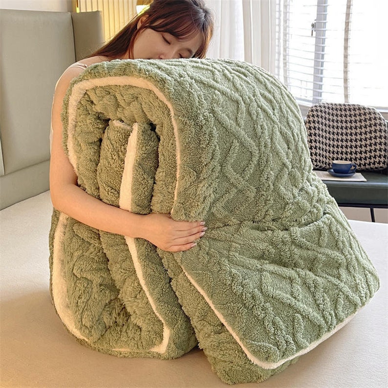 Warm Weighted Blanket, Fuzzy Blanket, Sherpa Blanket, Fuzzy Blanket ...