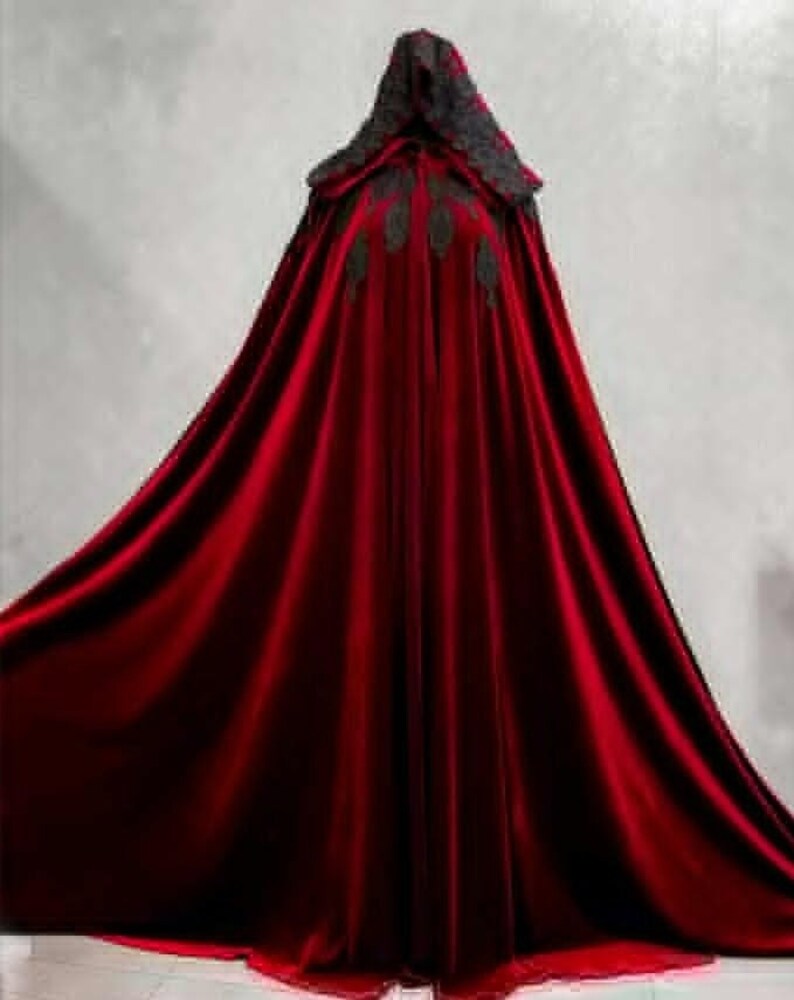 Luxury Hooded Wedding Cloak, Bridal Party Hooded Cloak , Velvet Wrap ...