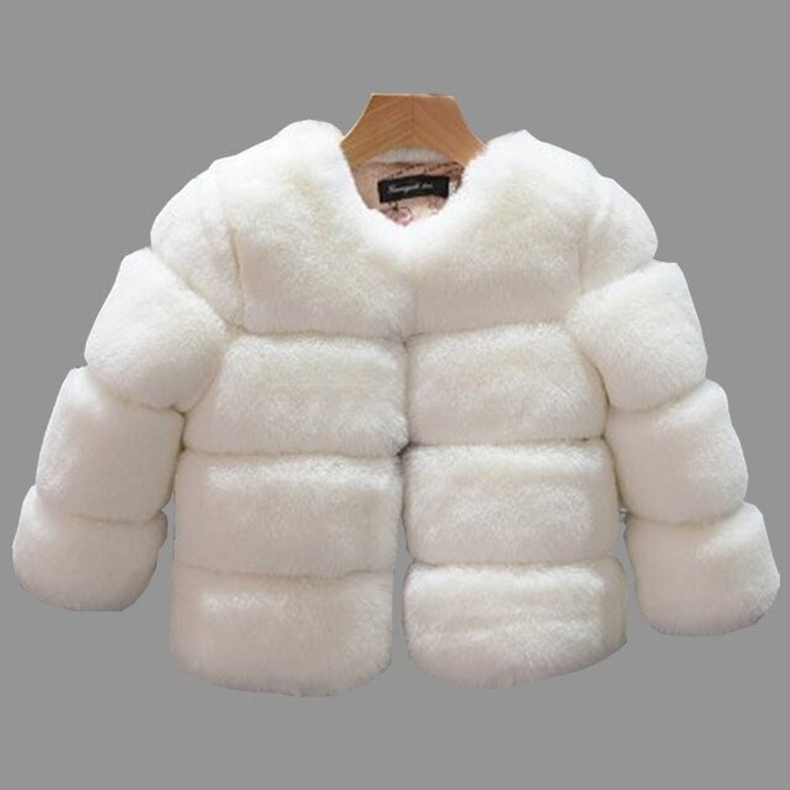Super Cute Warm Kids Faux Fur Coat, Warm Girls Jacket, Fluffy Kids Waistcoat, Soft Fluffy Coat ...