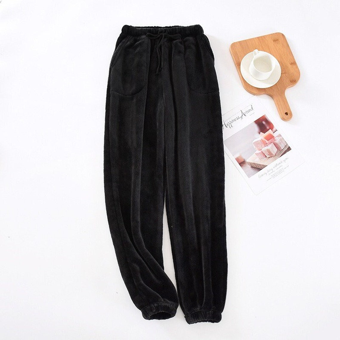 Men Thick Pajama Bottoms, Kawaii Pjs, Sherpa Pants, Fuzzy Pants, Cozy ...