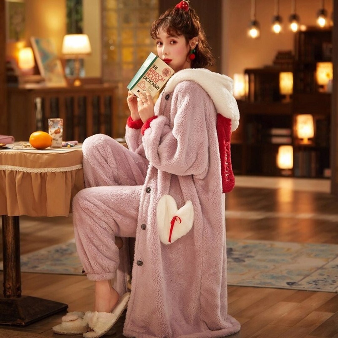 Cute Kawaii Bunny Pyjama Cosy Fleece Long Bunny Ears Pyjamas - Etsy