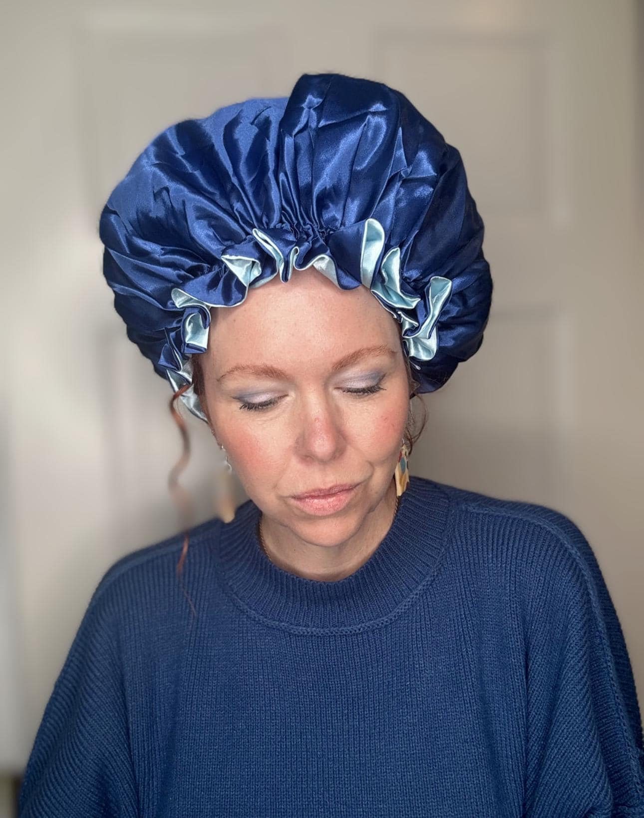 Reversible Satin-lined Bonnet: Overnight Curl Protection, Anti-frizz ...