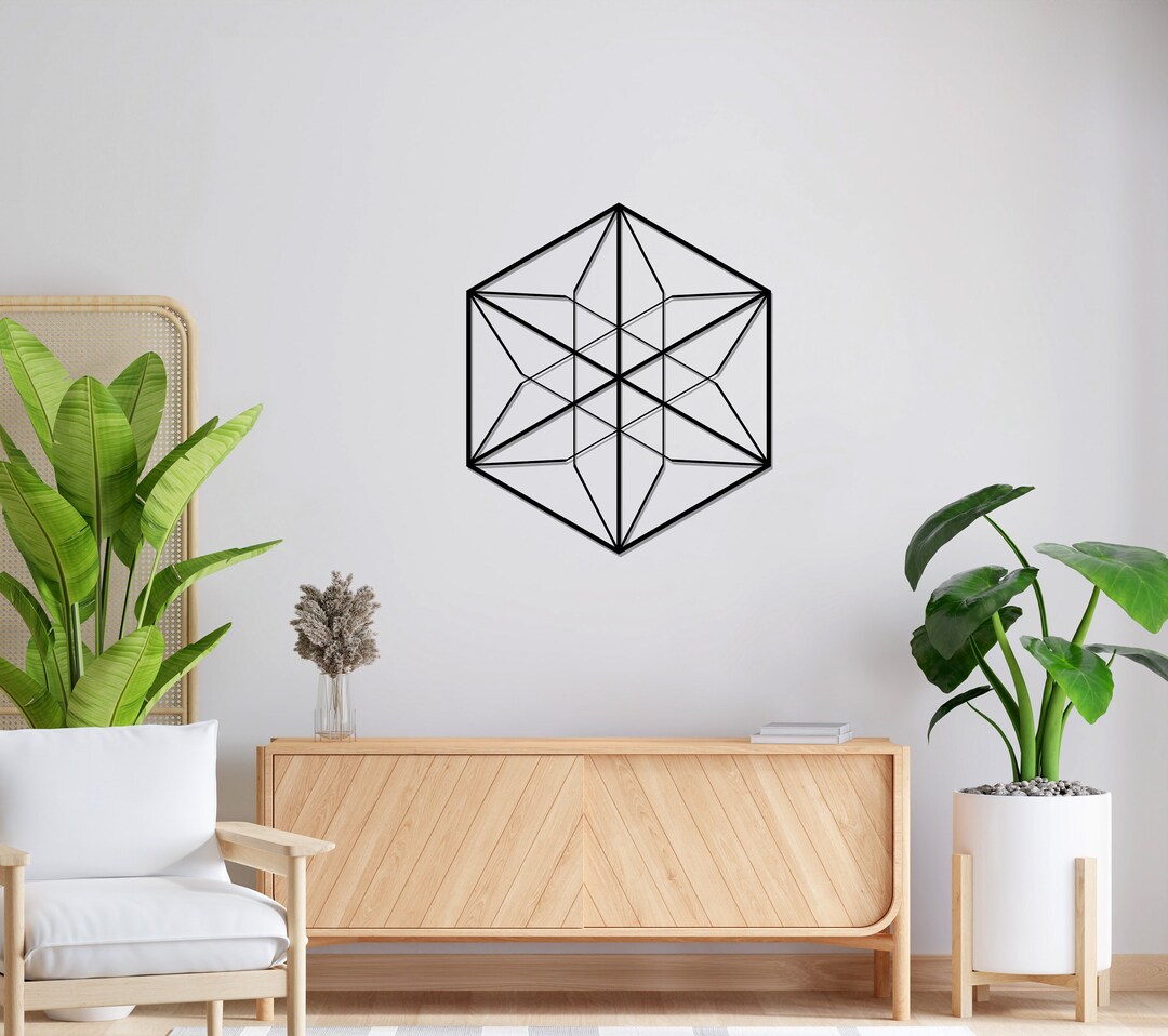 Metal Vector Equilibrium Wall Art, Metal Wall Art, Home Office ...