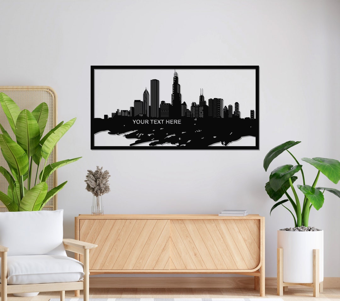Metal Personalized Chicago Decor, Personalized Wall Art, Metal Wall Art ...