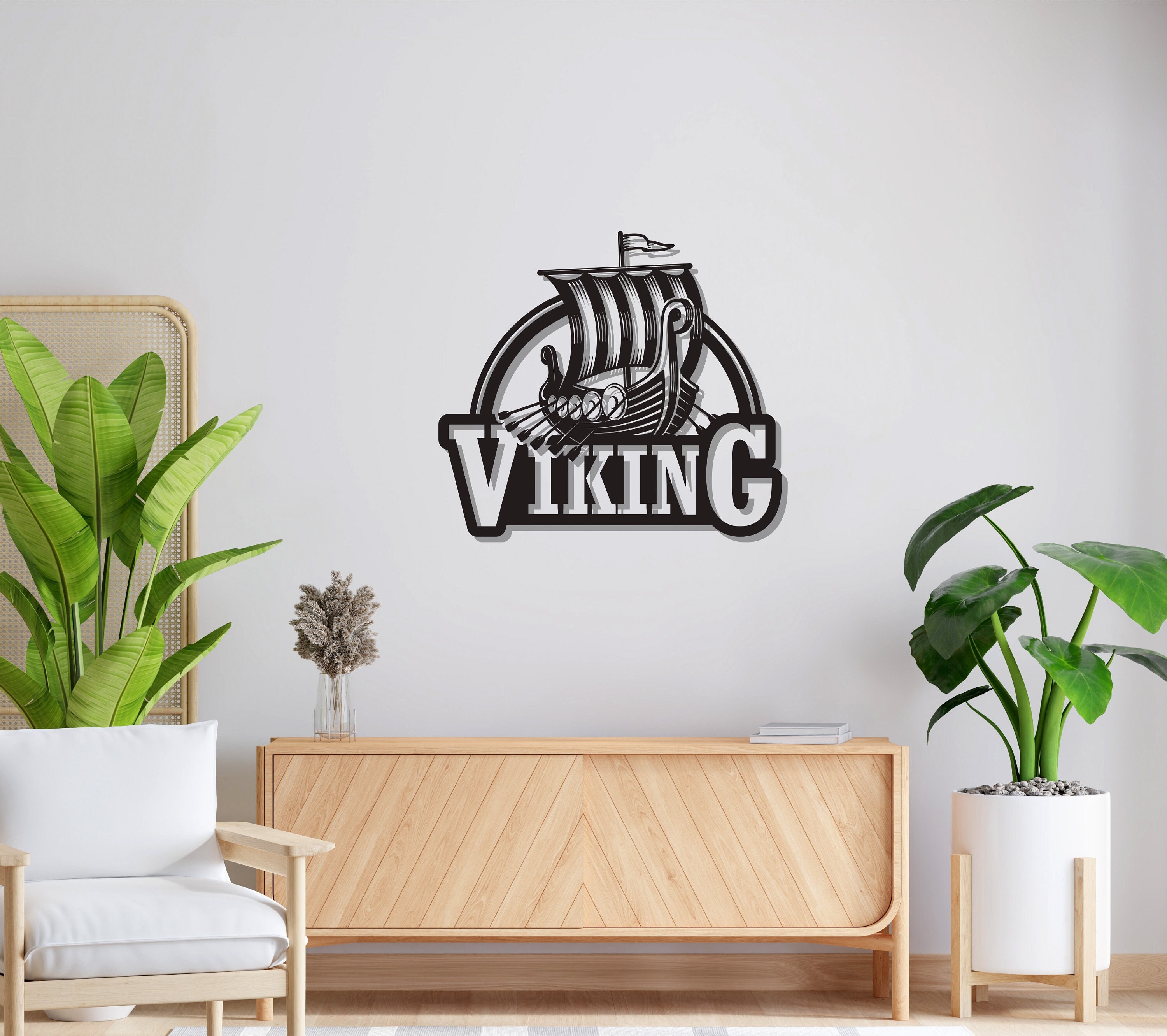 Metal Viking Ship Wall Art Metal Wall Art Home Office - Etsy