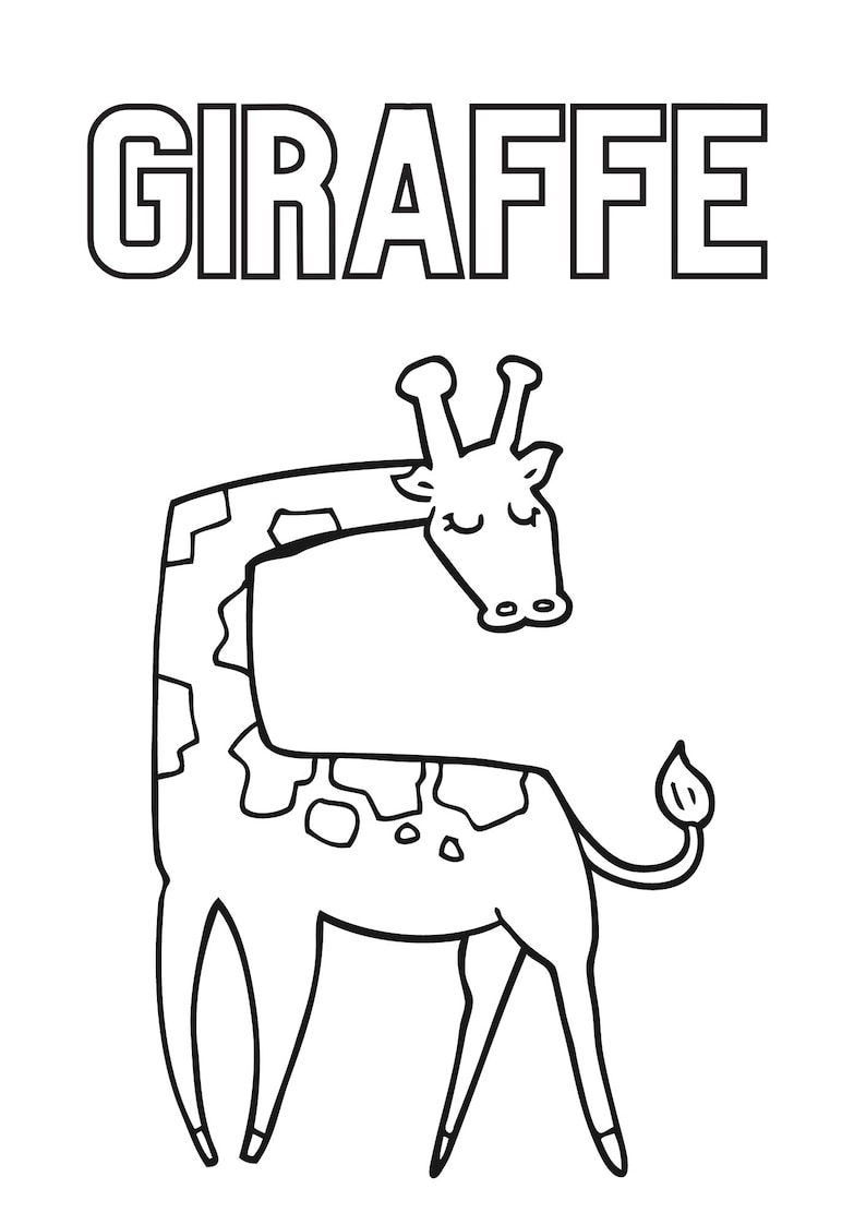 At the Zoo Colouring Pages, Colouring Book, Colouring Activity, Zoo ...