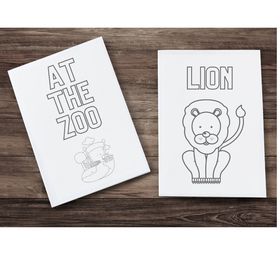 At the Zoo Colouring Pages, Colouring Book, Colouring Activity, Zoo ...
