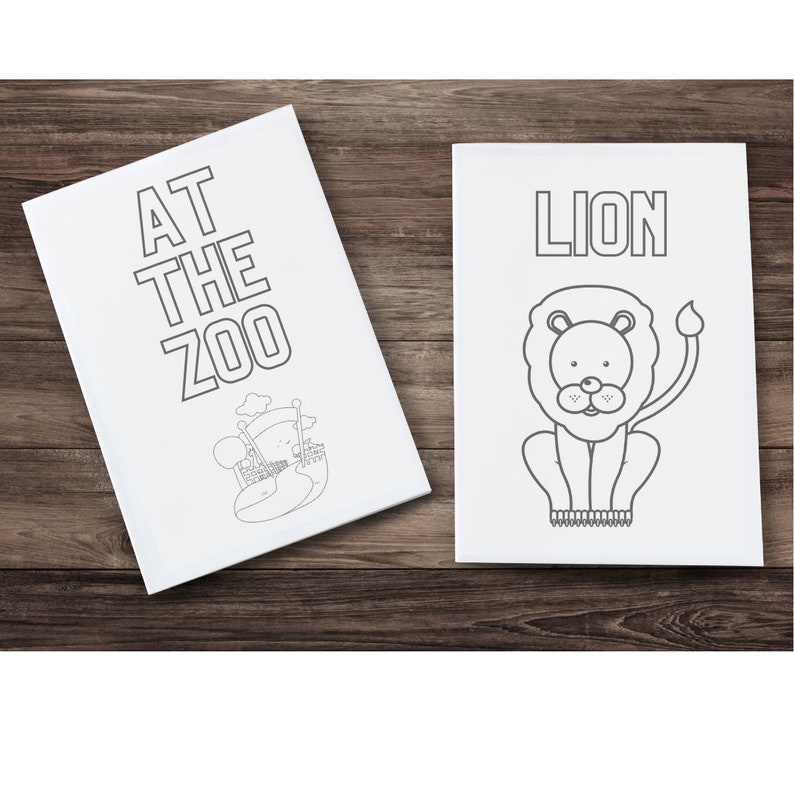 At the Zoo Colouring Pages, Colouring Book, Colouring Activity, Zoo ...