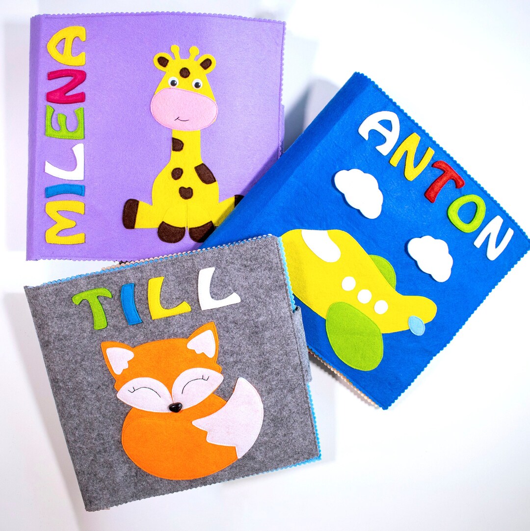 Personalised Quiet Book, Custom Busy Book, Felt Activity Book ...