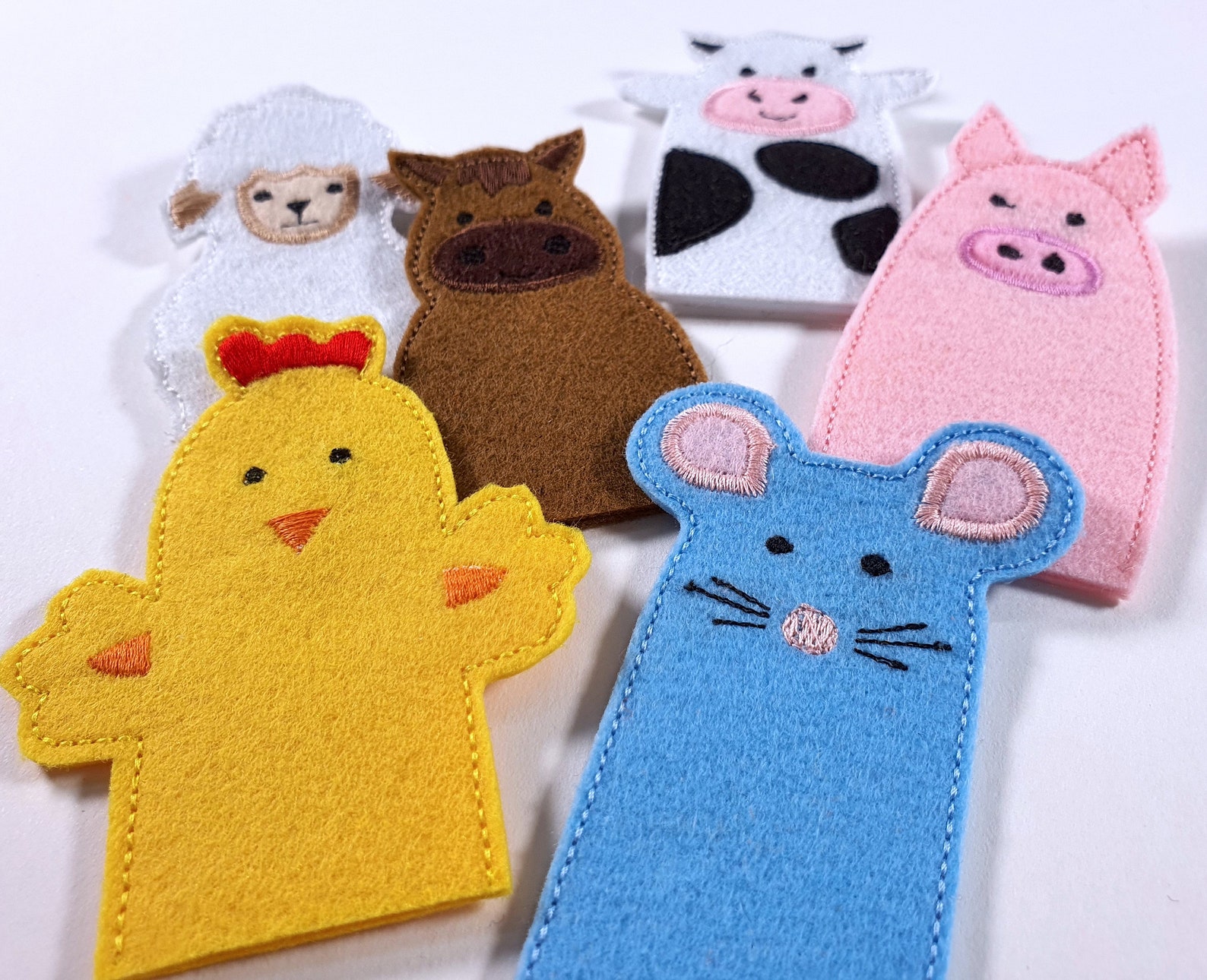 Felt Finger Puppets Make Your Own Set Among 43 Animals - Etsy