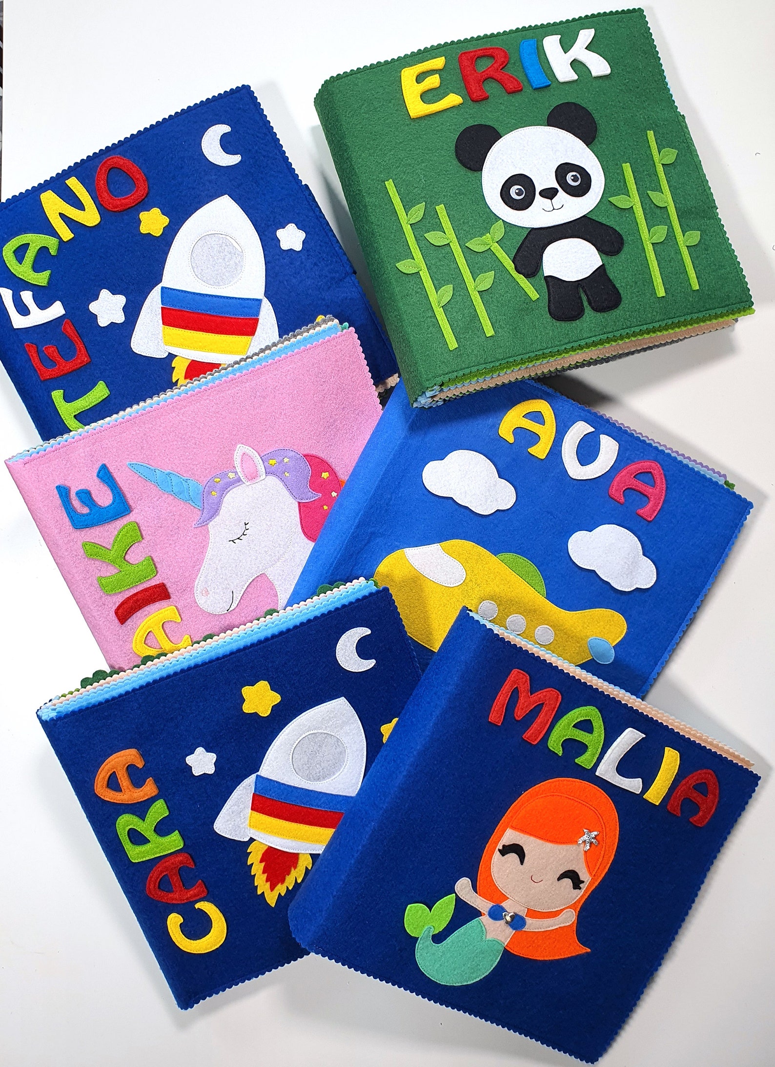 Personalised Quiet Book, Custom Busy Book, Felt Activity Book ...