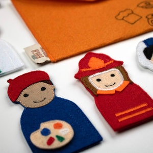 OCCUPATIONS Felt Finger Puppet Set, Educational Activities for Toddlers ...