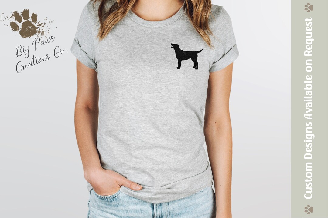 Glitter Labrador T Shirt Minimalist Labrador T Shirt Glitter Dog Shirt ...