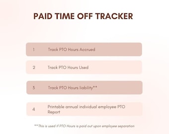 Fully Customizeable Nonprofit Employee Paid Time off and Educational ...