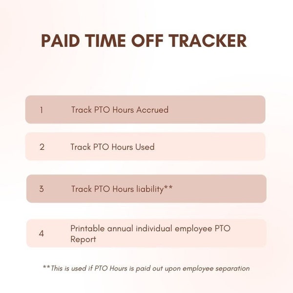 Employee Time off Template - Etsy