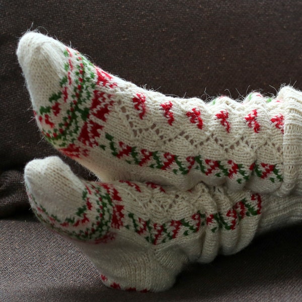 Hand Knit Socks - Etsy