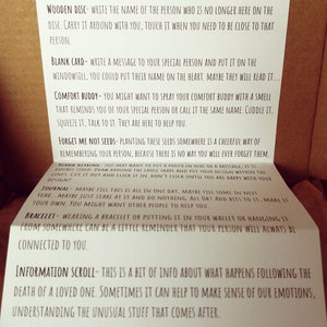 Emotional Support in a Box- Bereavement, Gift, Children, Anxiety, Grief ...