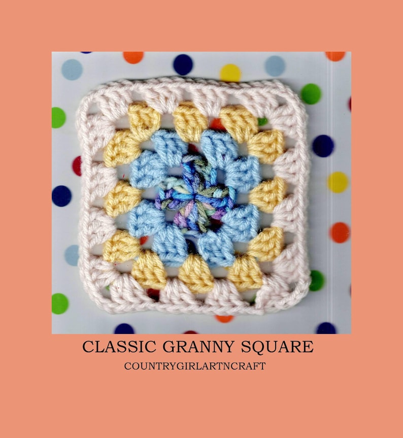 Classic Granny Square Crochet Pattern Beginner Friendly Tutorial ...