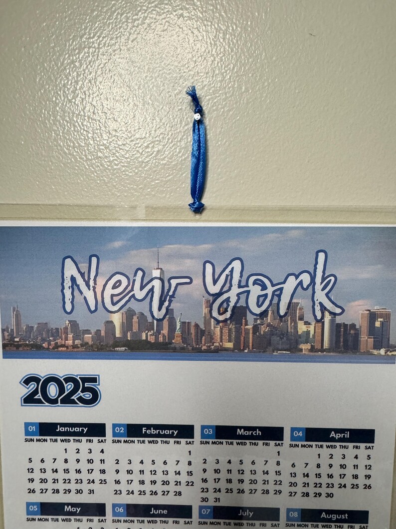 2026 Yearly Custom NEW YORK City Skyline Calendar, Laminated | Year at ...