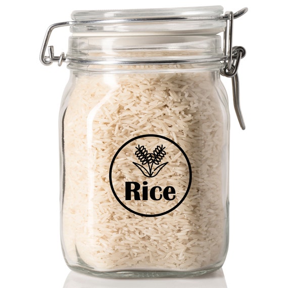Rice Label Pantry Labels Vinyl Labels - Etsy Ireland