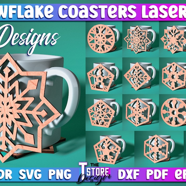 Laser Cut Files Snowflake - Etsy