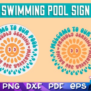 Swimming Pool Sign SVG Bundle | Summer Quotes Design | Swimming Pool ...