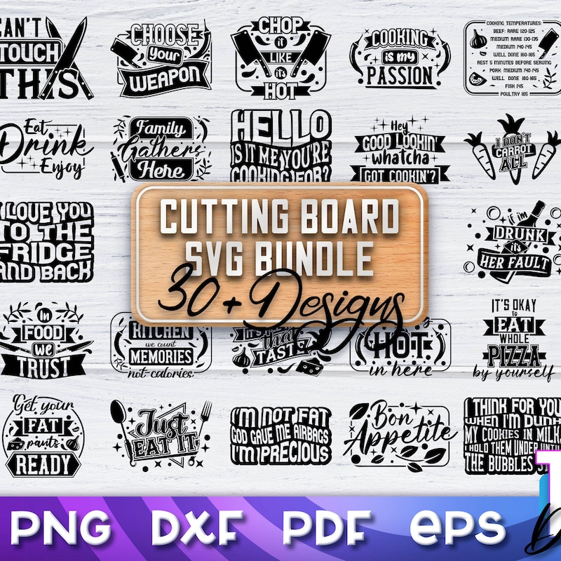Cutting Board Svg - Etsy