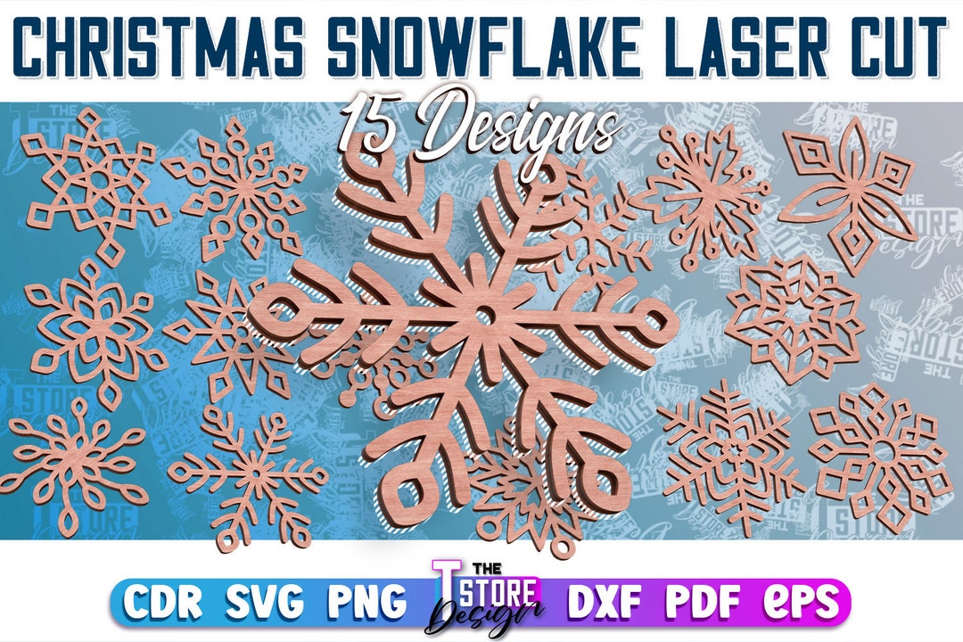 Christmas Snowflake Laser Cut SVG Bundle Christmas SVG Design Snowflake ...