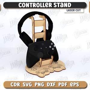 Controller Stand Laser Cut Bundle, Holder for Game Controller, Game ...