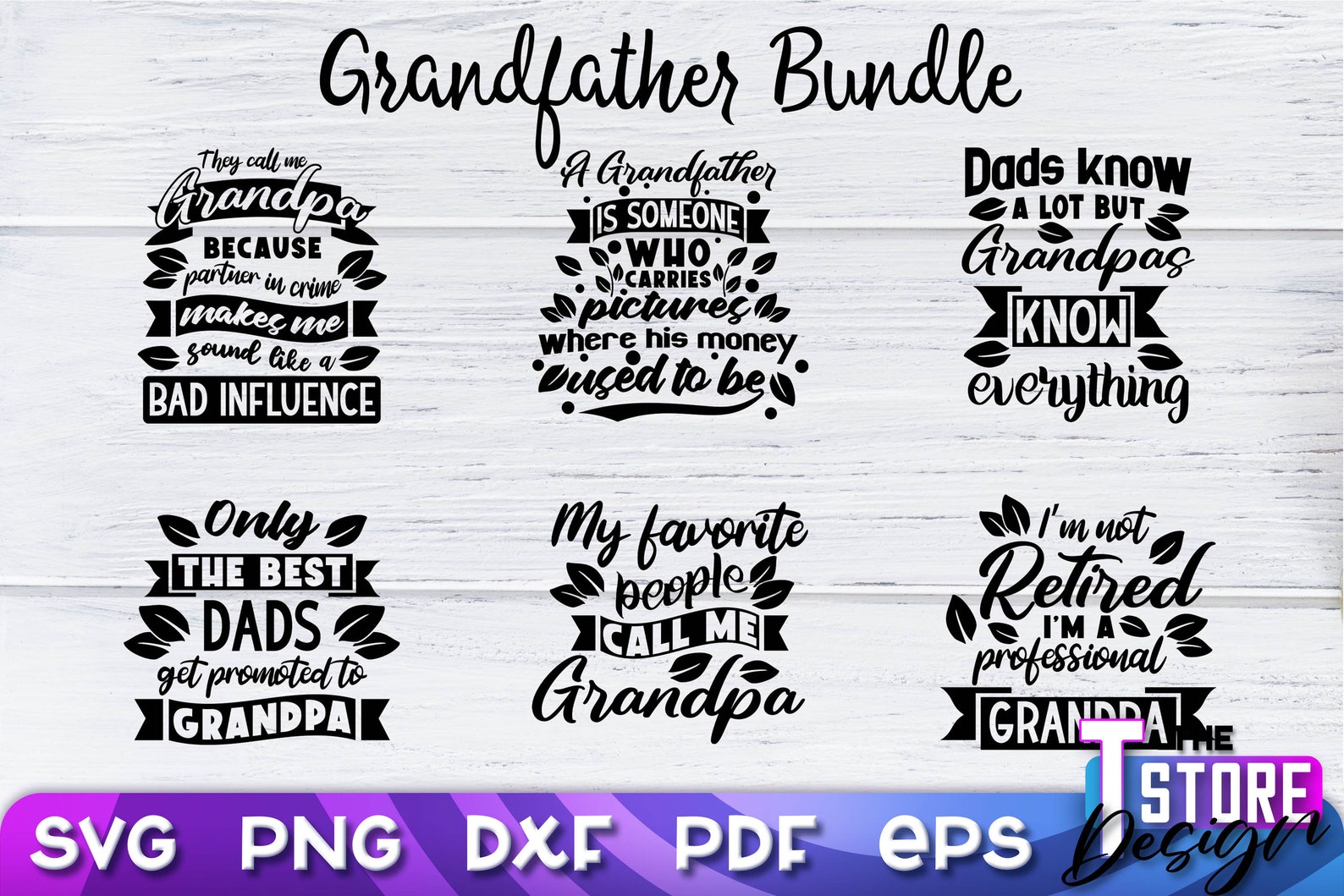 Grandpa SVG Bundle Grandparents SVG Bundle Grandfather SVG - Etsy