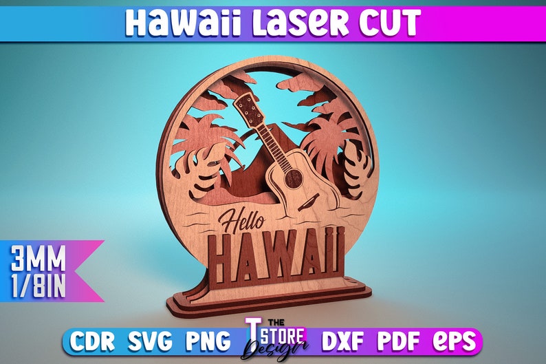 Hawaii Laser Cut SVG Bundle Hawaii SVG Design Laser Cut - Etsy