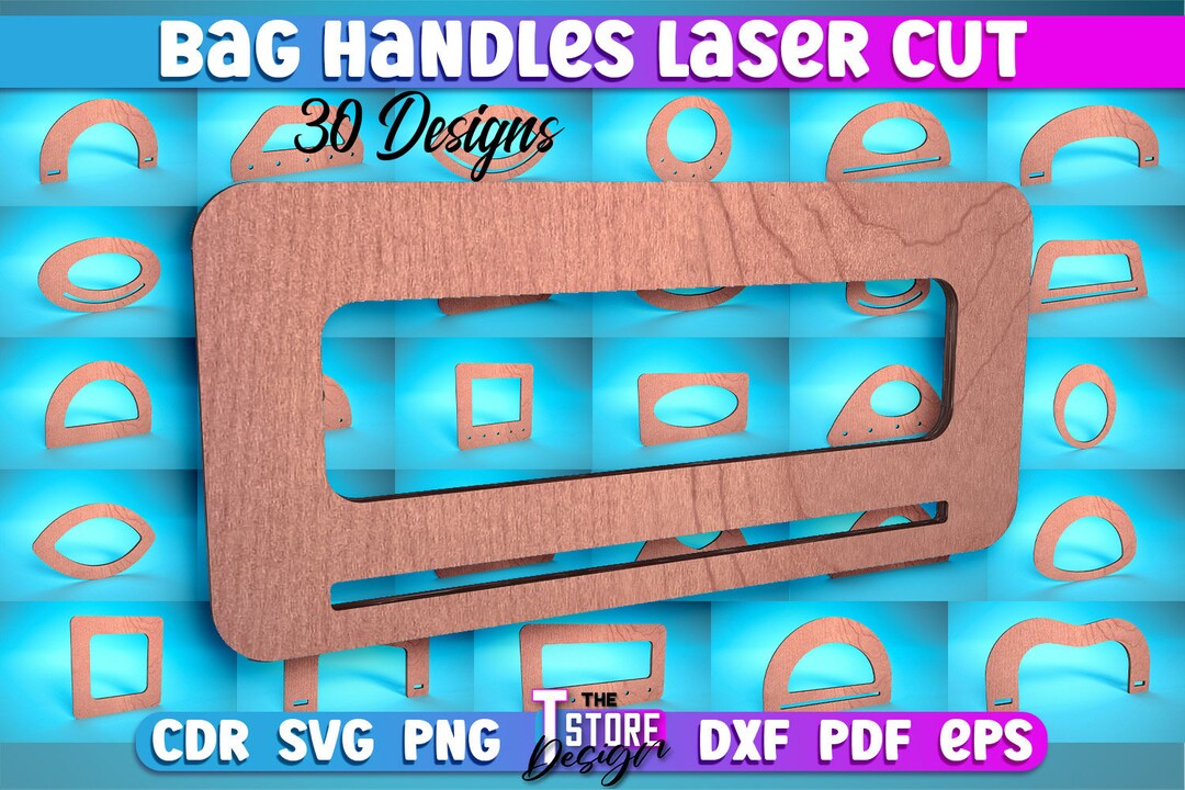 Bag Handles Laser Cut Bundle | Accessories Lase Design | Laser Cut SVG ...
