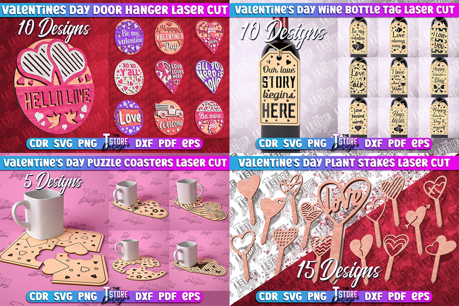 Valentine's Day Mega Laser Cut Bundle SVG | Huge Valentine's Day Bundle ...