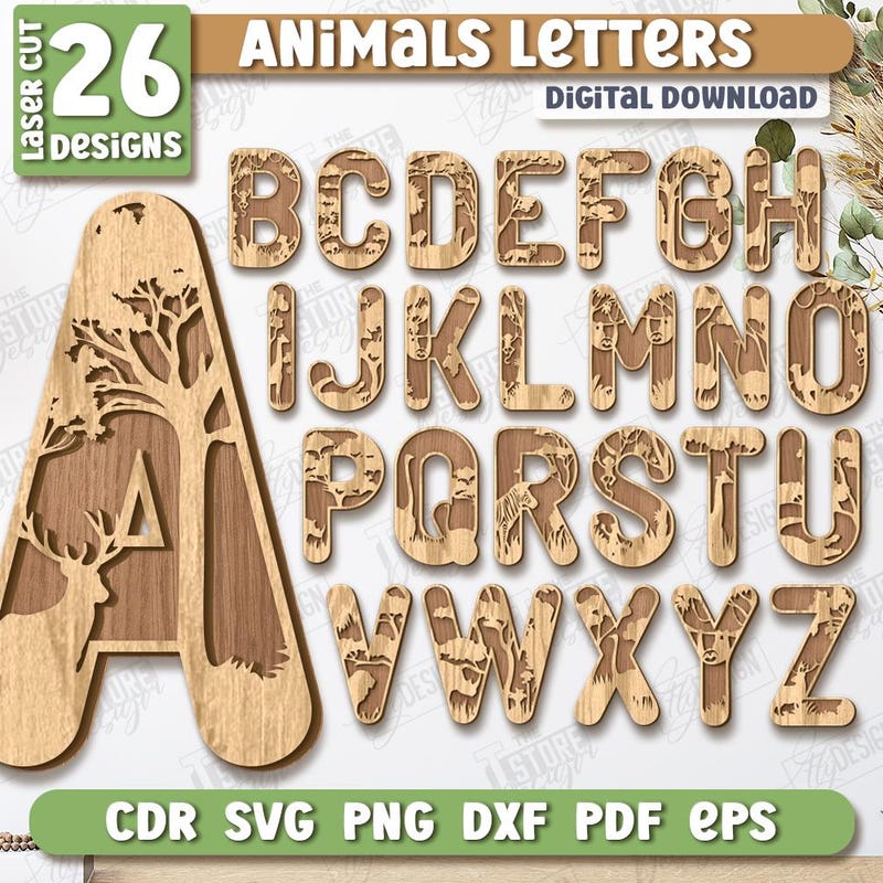 Safari Letters - Etsy