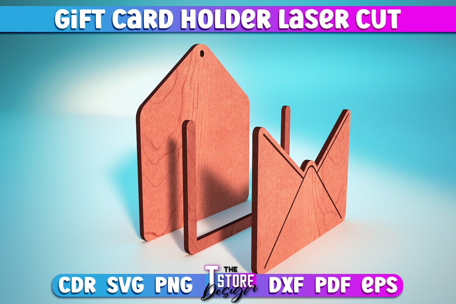 Gift Card Holder Laser Cut SVG Bundle Card Holder SVG Design - Etsy ...