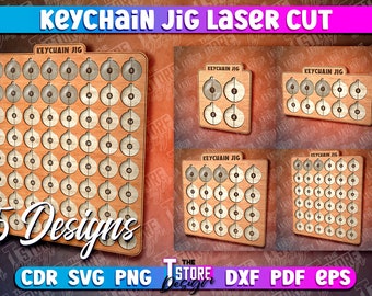 Wooden Keychain Jig, SVG Cut File - Etsy