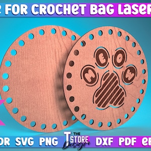 Base for Crochet Laser Cut SVG Bundle | Crochet SVG Design | CNC Files ...