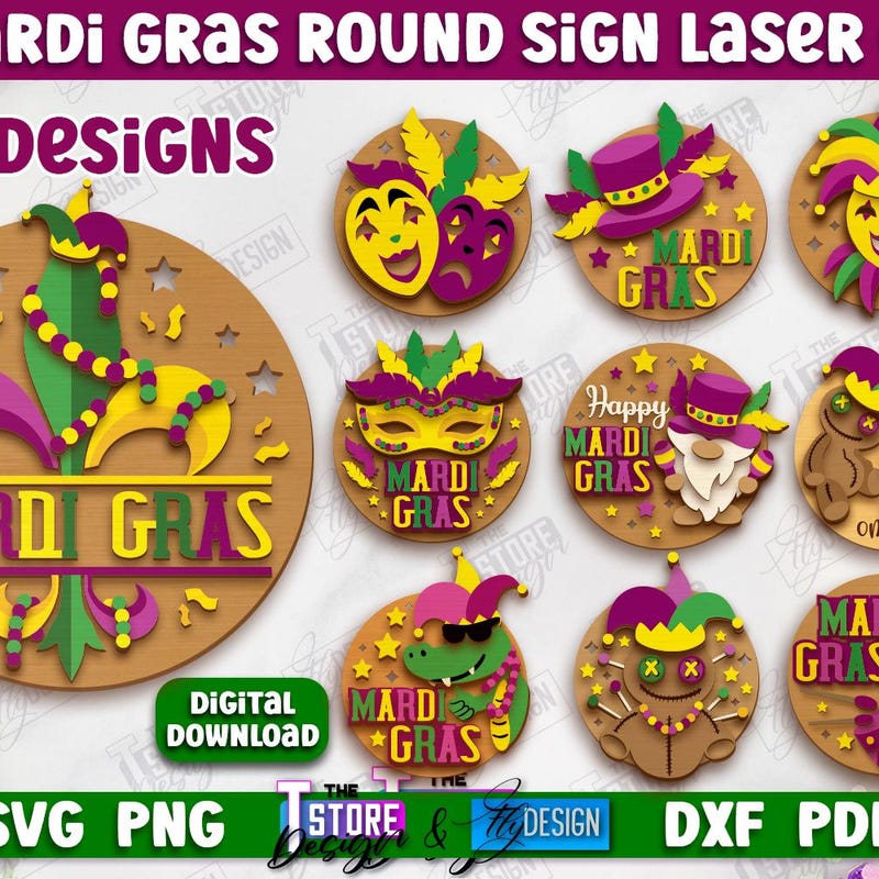 Jester Mardi Gras Ornaments - Etsy