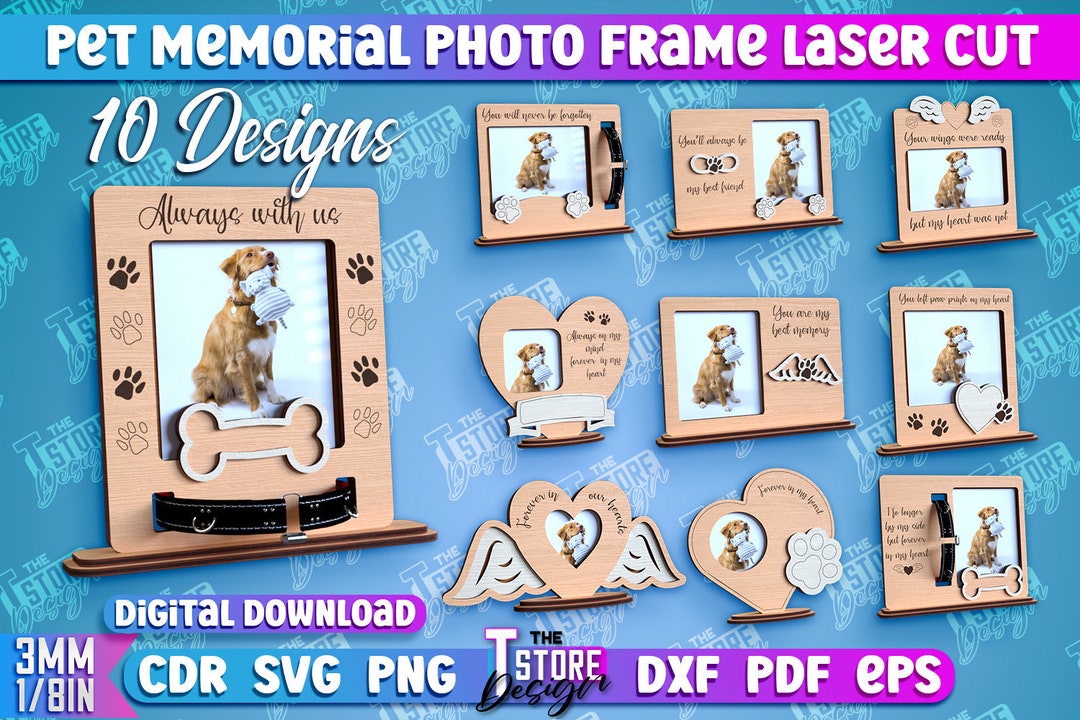 Memorial Pet Collar Frame | Pet Collar Holder | Memorial Standing Frame ...