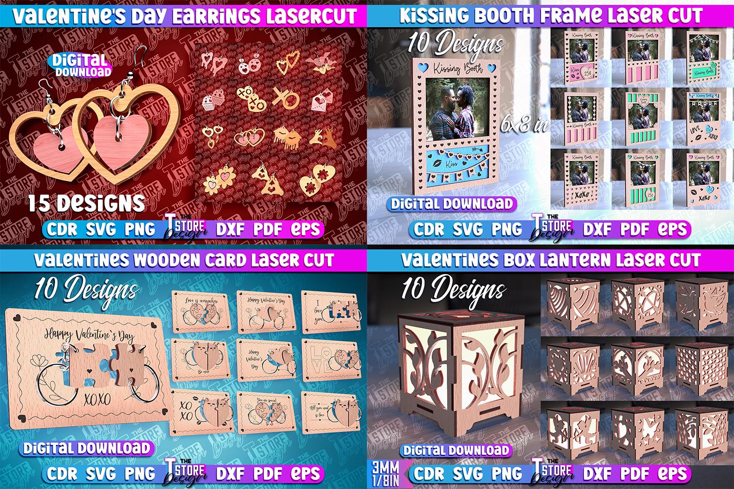 Valentines Day Laser Cut Mega Bundle, 321 Valentine's Day Mega Bundle ...