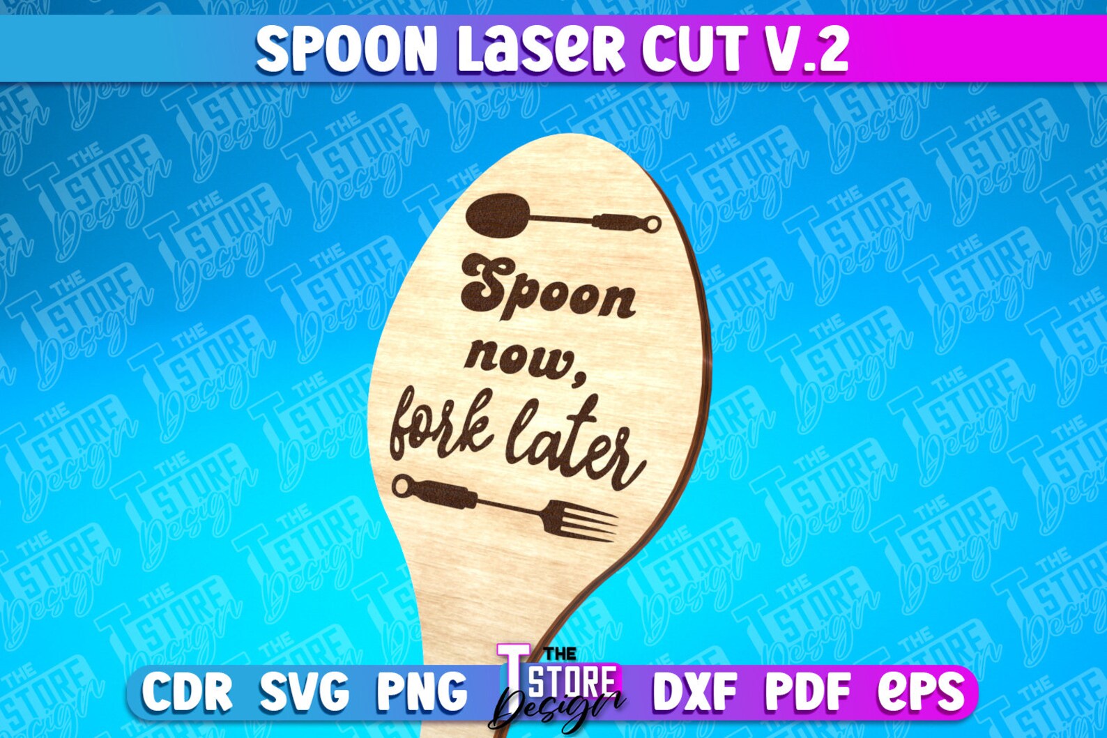 Spoon Laser Cut SVG Bundle | Spoon Engraving Quotes SVG Design ...