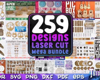 Laser Cut Mega Bundle SVG CNC Files Engraving SVG - Etsy