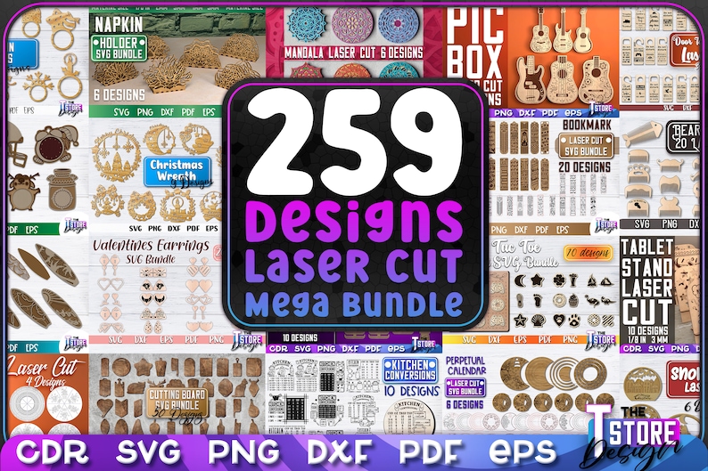 Laser Cut SVG Mega Bundle Engraving SVG CNC Files - Etsy