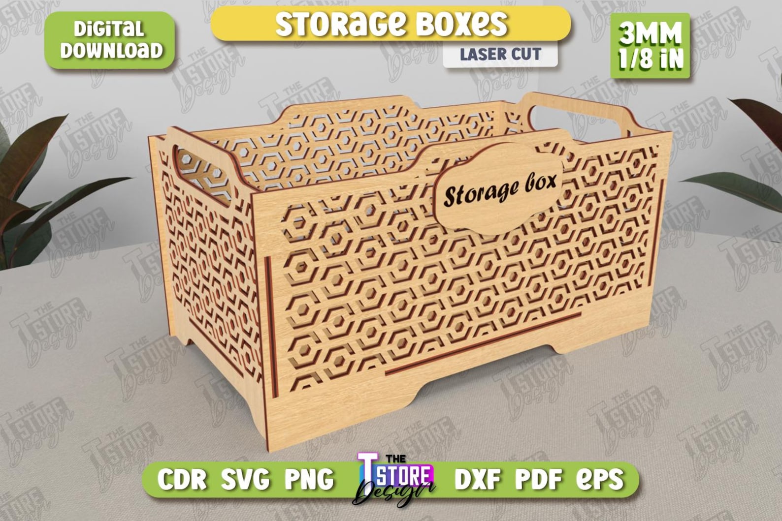 Laser Cut Storage Boxes Bundle, Laser Cut Box, Storage Boxes Files, 3D ...