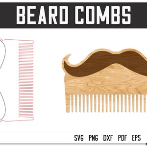 Beard Combs Laser Cut | Beard SVG Design | Laser Cut Files - Etsy