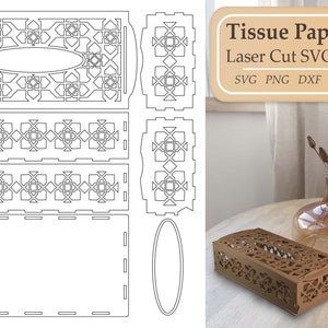 Tissue Paper Box SVG Bundle | Tissue Box SVG Design | Laser Cut Files ...