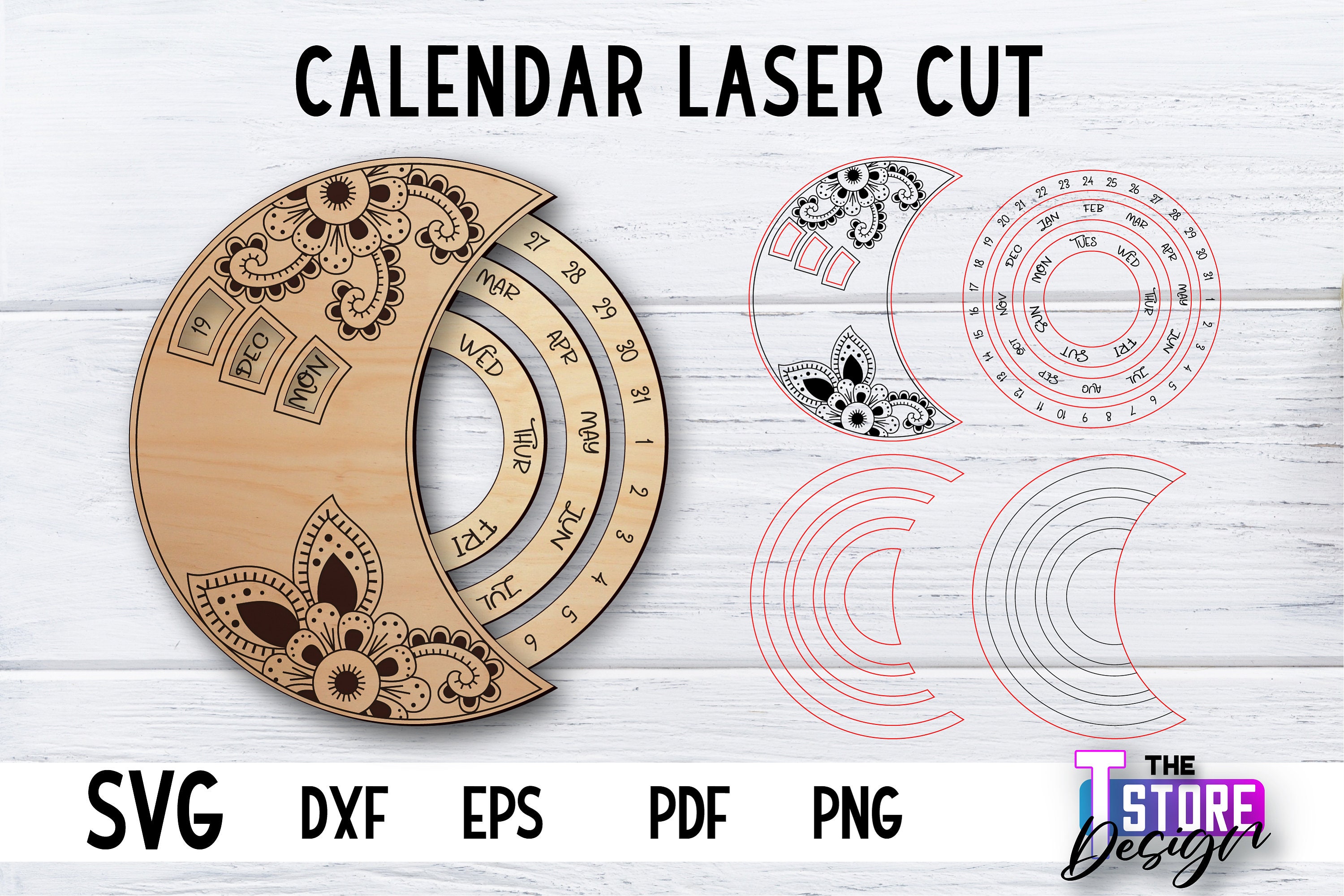 Calendar Laser Cut SVG Bundle Home SVG Design Laser Cut - Etsy Australia